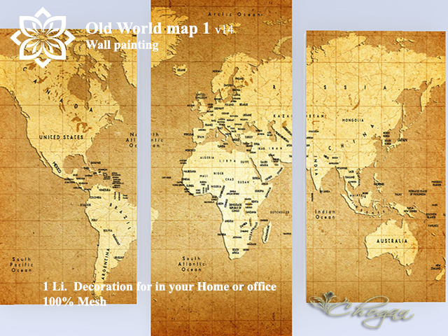 Second Life Marketplace - Cho*= Old Map 1 m/T v14